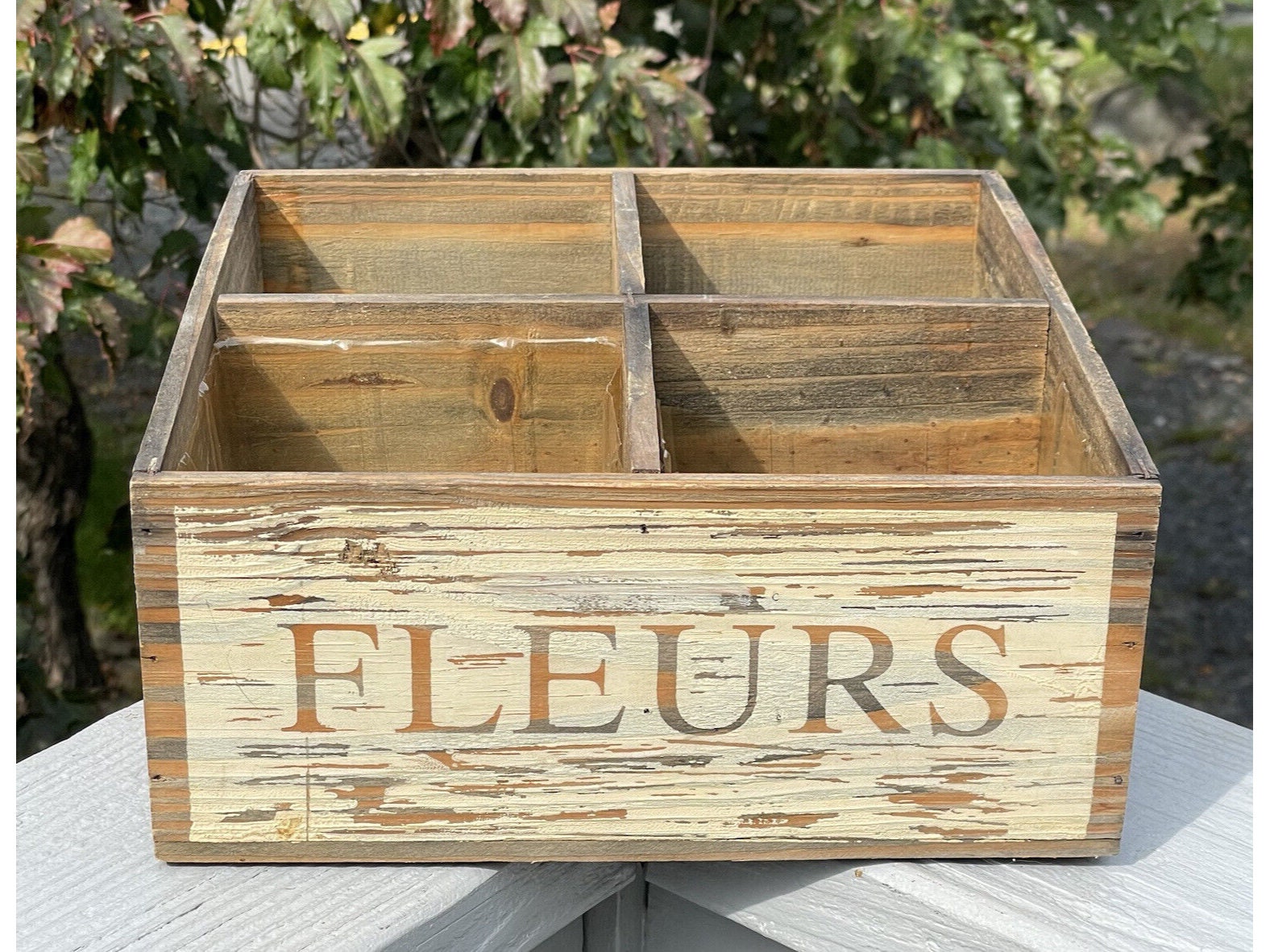 Vintage Aged Wooden French STYLE 'fleurs' Flower Spool - Etsy