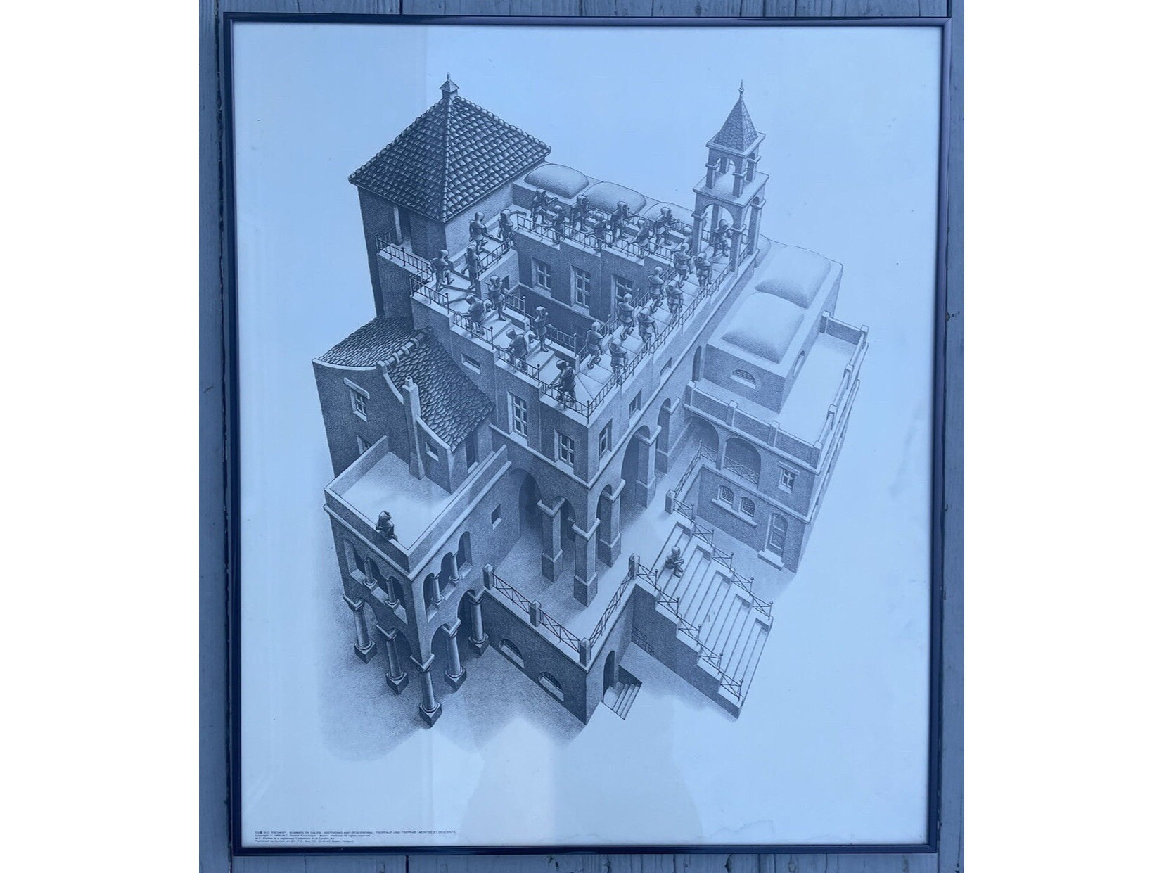 Rare Mid-century Mc Escher Impossible Penrose Paradox Ascending ...