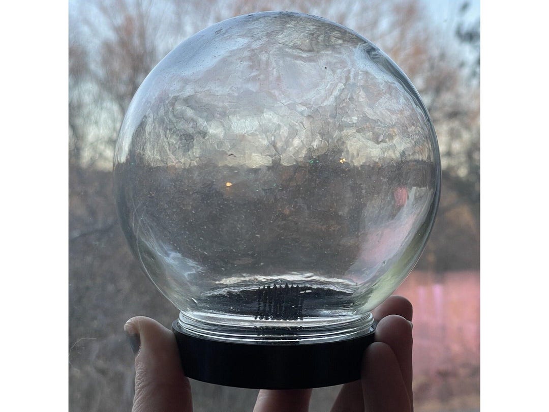 Vintage 1940s Mid-century Lewis Weil Glass Globe Plastic Base Flower ...