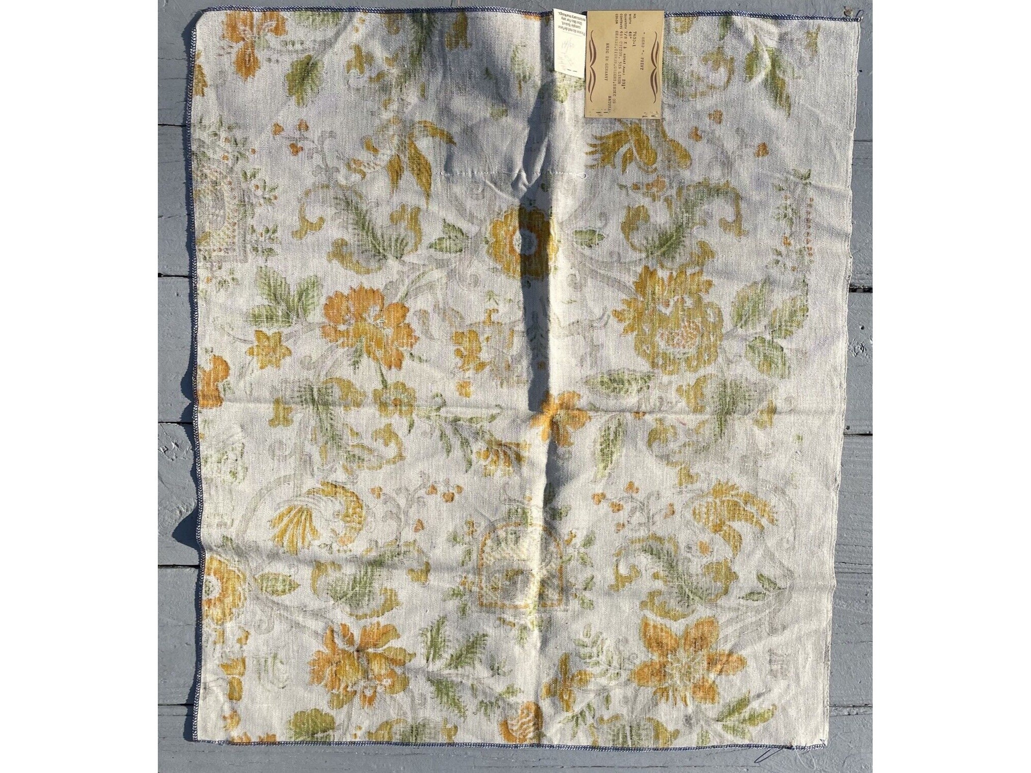 Mid-century Modern Scalamandre Silks Sample Fabric Linen Crest Heraldic ...