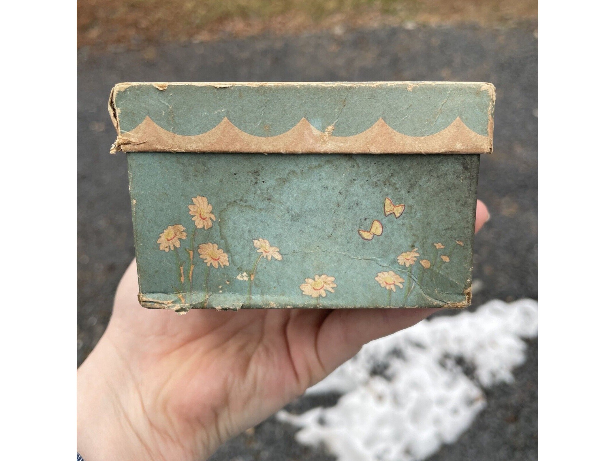 Antique Vintage Cardboard Box 'baby Shoes' Advertising Collectible ...