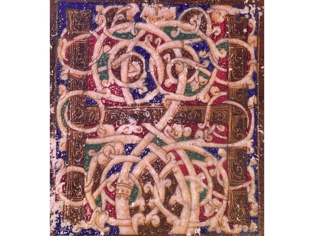 Vatican Illuminated Calligraphy Alphabet Letter 'H' - Etsy