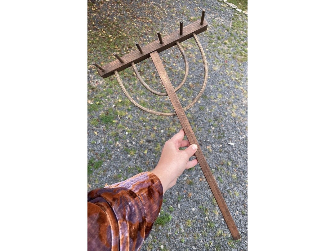 19 3/4 Vintage Primitive Hay Rake Wooden Shaker Style Decor Rustic ...