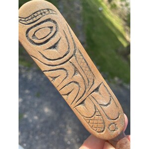 Antique Northwest Coast Native American Carved Wooden Soapberry Spoon ...