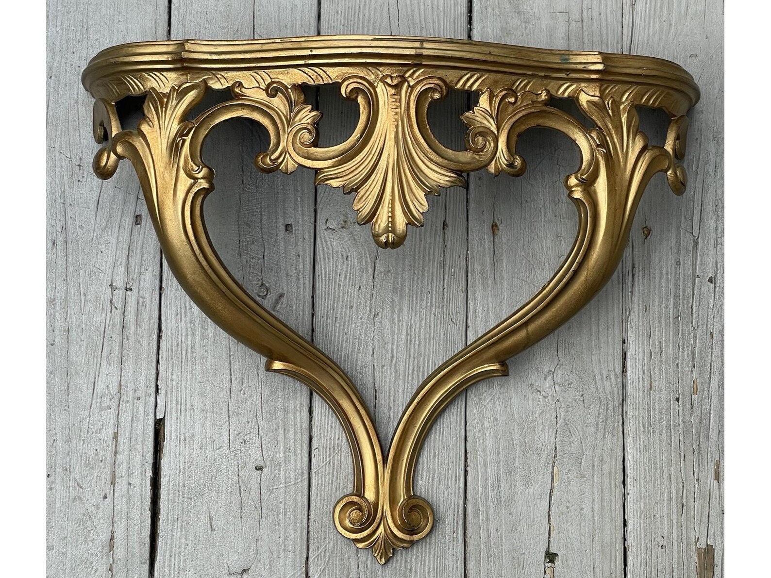 Vintage Cast Plastic Hollywood Regency Retro Style Wall Console ...