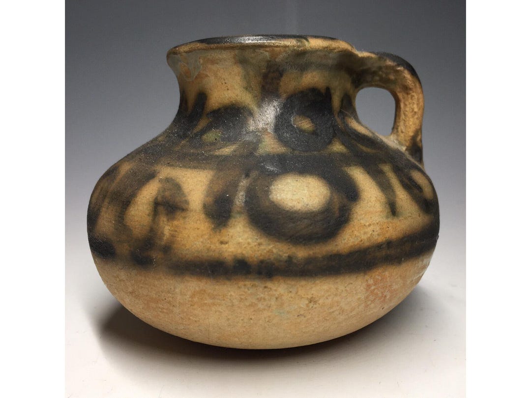 Ancient Terracotta Holy Land Bronze Age Type Glazed Juglet Jar Jug ...