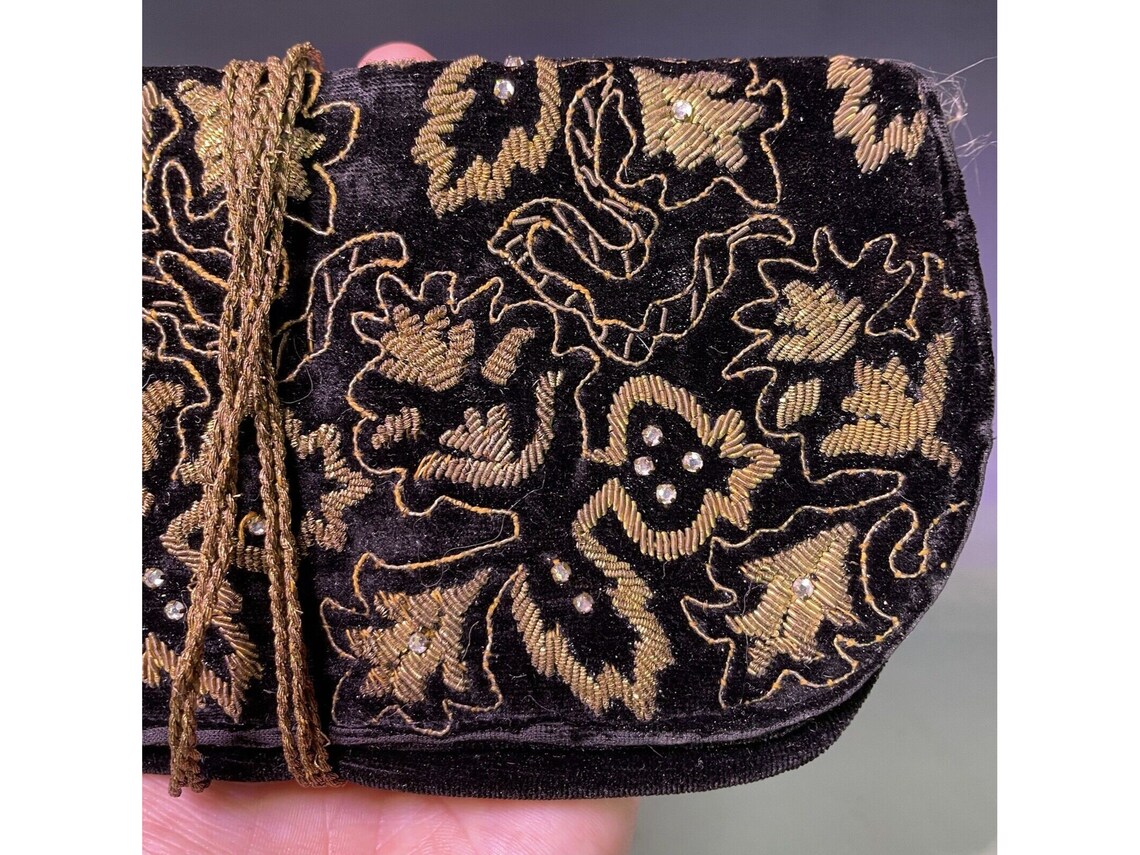 Antique Vintage Art Deco Austrian Metallic Embroidered - Etsy