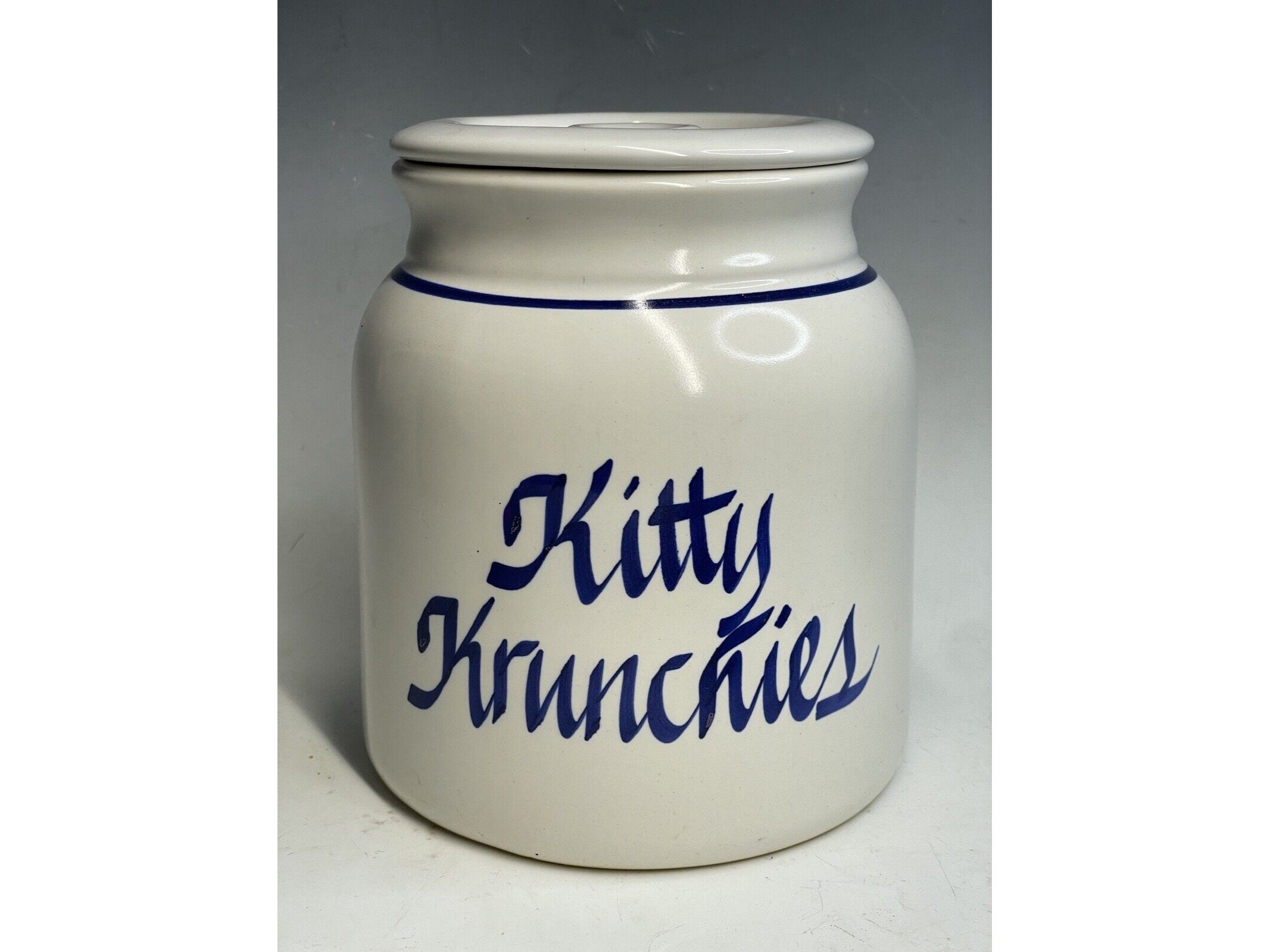 Vintage USA Made Crock 'CLAY DESIGN' Canister Jar - Etsy