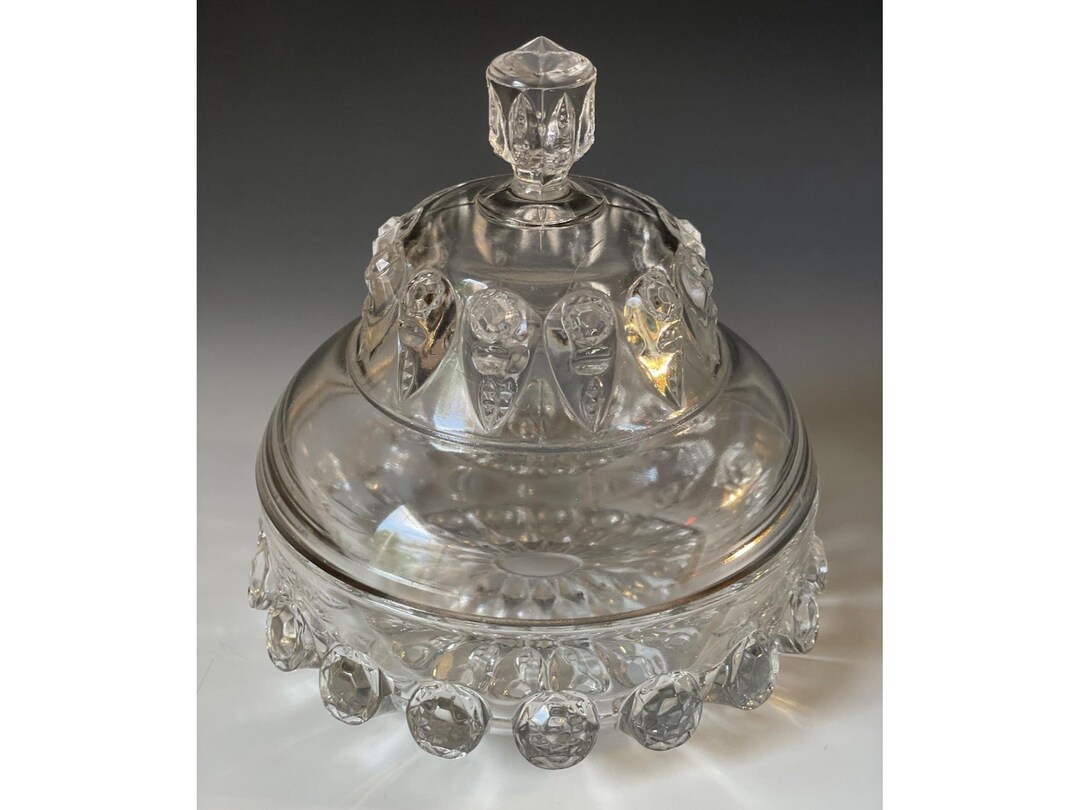 Antique Victorian "torpedo" EAPG Glass Butter Cloche Dome Lidded Dish C ...
