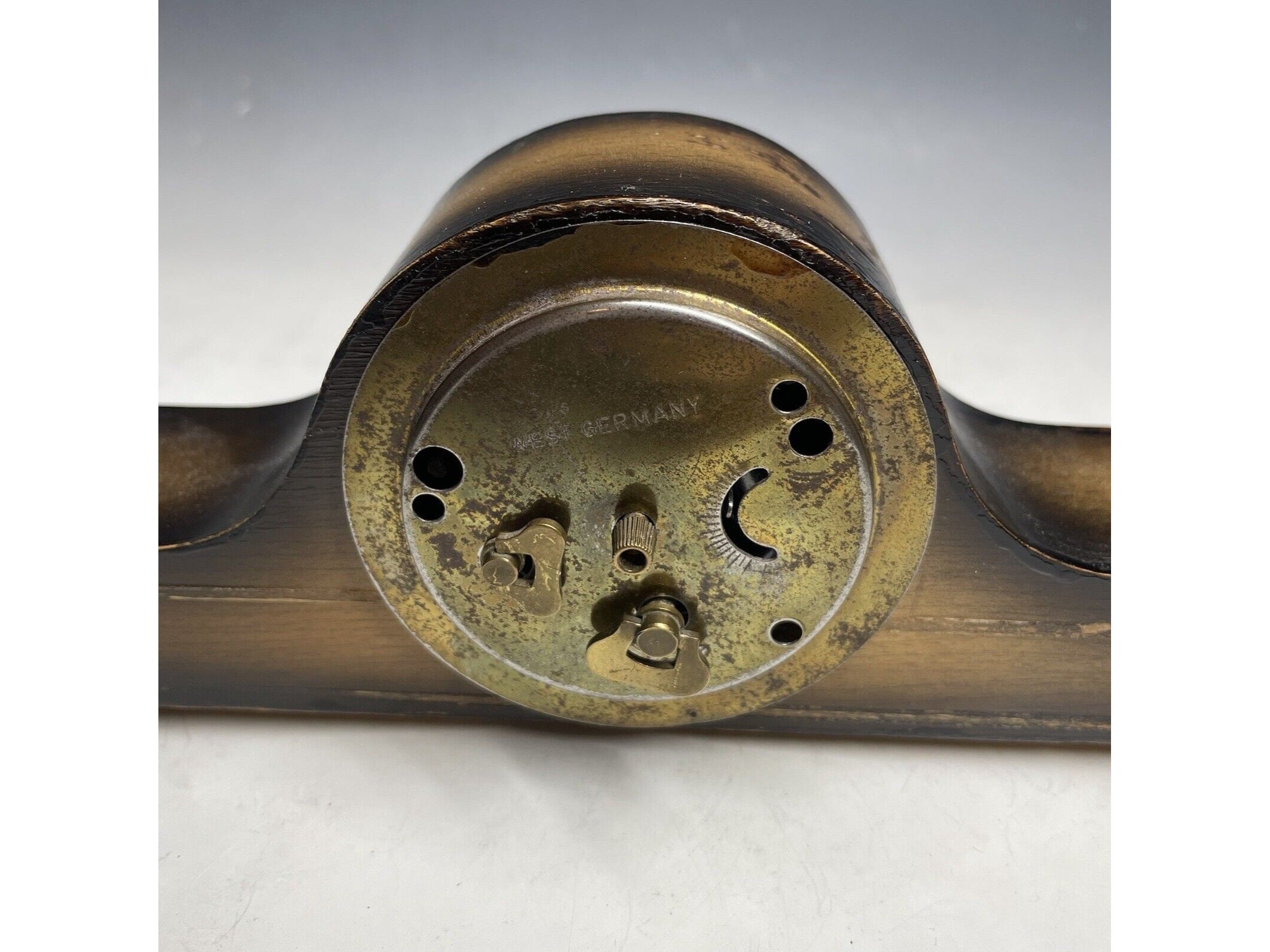 Vintage Orbros Miniature Mantel Shelf Clock Wind up PARTS / REPAIR 20th ...