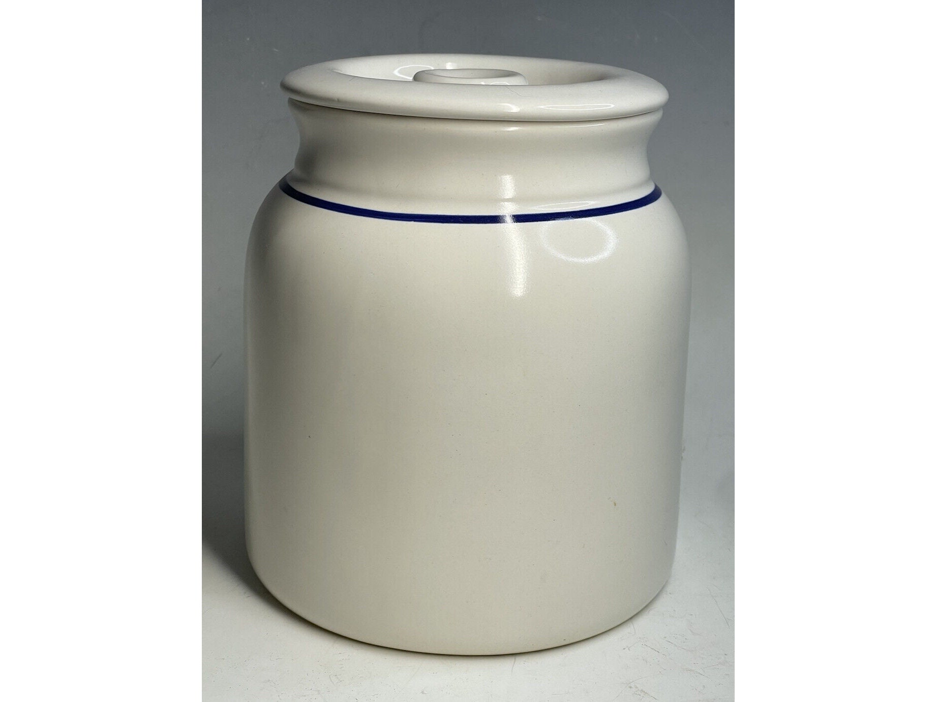 Vintage USA Made Crock 'CLAY DESIGN' Canister Jar - Etsy