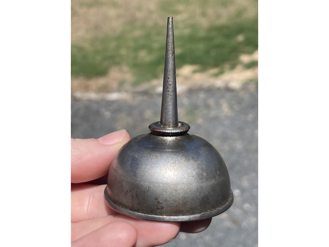Antique - Vintage Early 20th C. Metal Oiling Can Thumb Oil Sewing ...