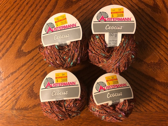 Vintage Austermann Crocus Yarn Made in Germany Farbe 14 - Etsy