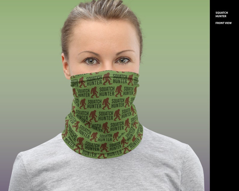 Bigfoot Neck Gaiter | Squatch Hunter Face Cover | Sasquatch Dust Mask ...
