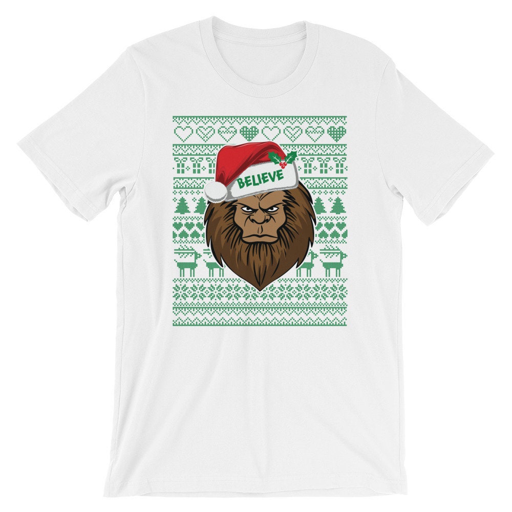 Funny Santa Bigfoot Ugly Christmas Sweater Shirt Sasquatch - Etsy