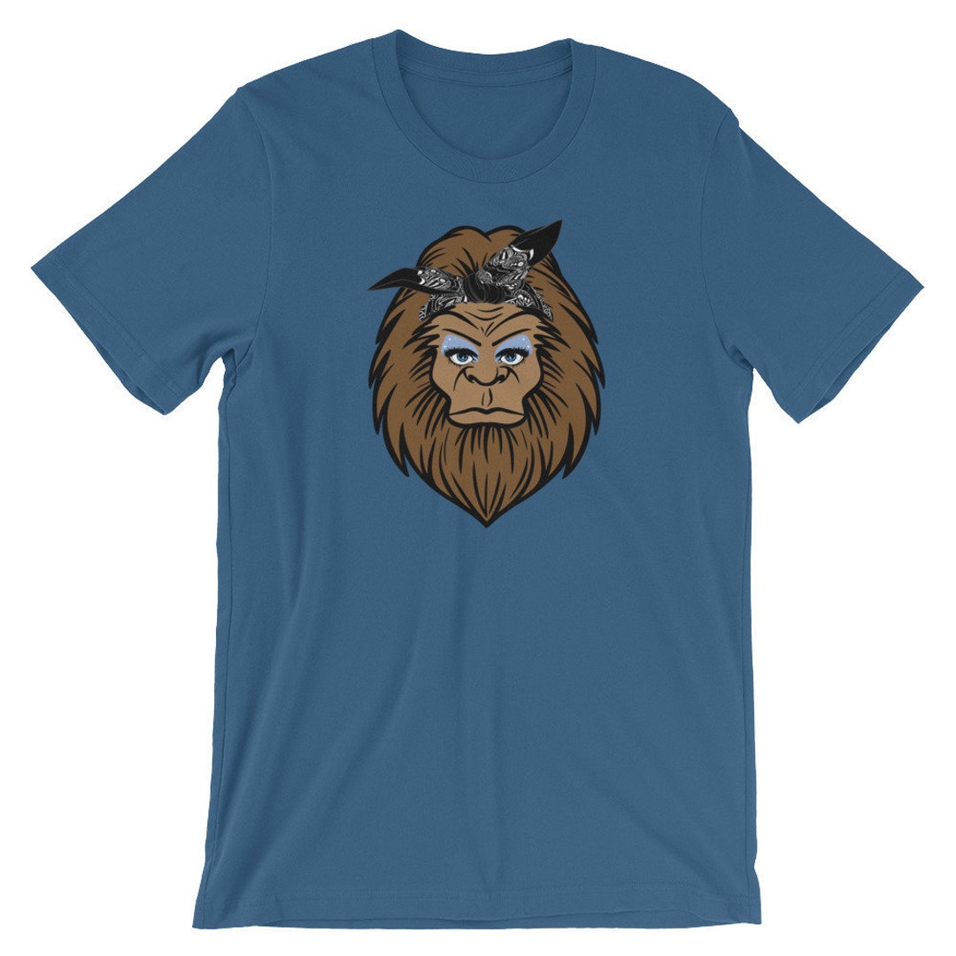 Squatchy, Girl Sasquatch, Bigfoot Wearing Black Bandana, Bigfoot Lover ...