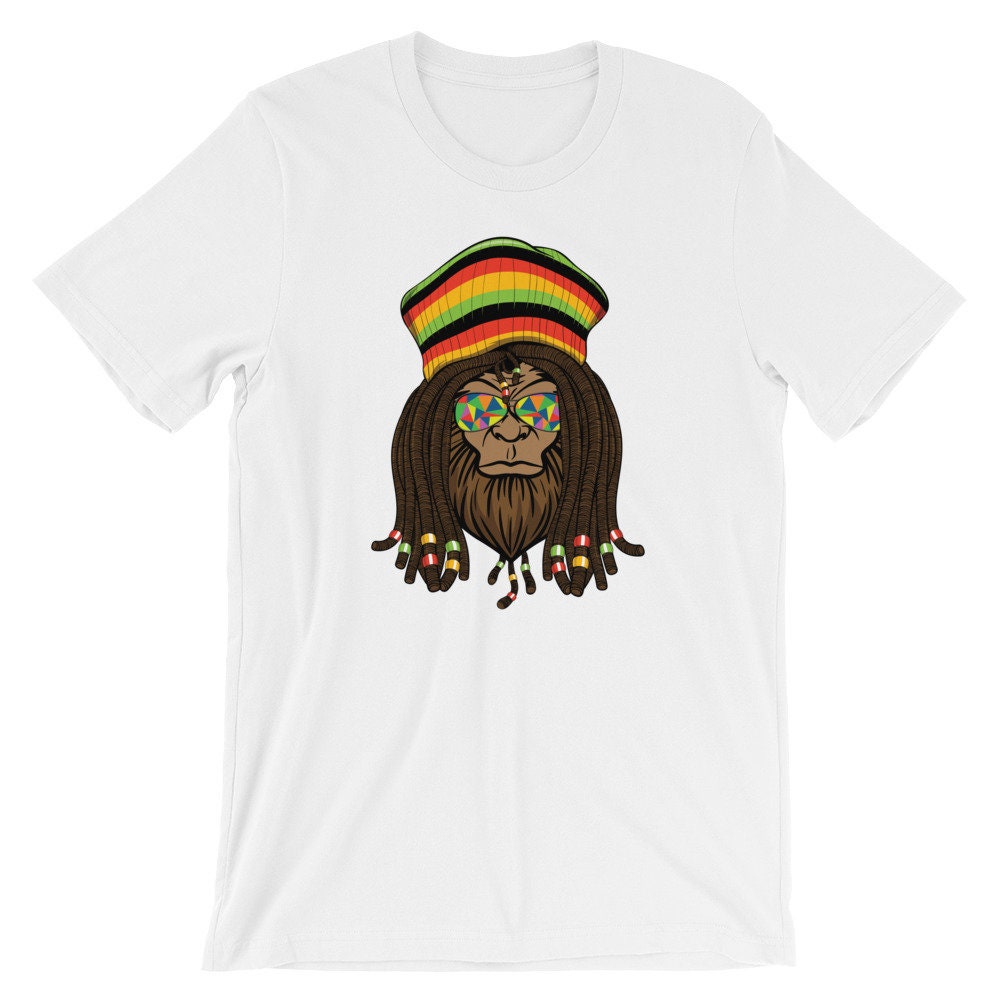 Bigfoot Squatchy Sasquatch Reggae Dreads Dreadlocks Short-sleeve Unisex ...