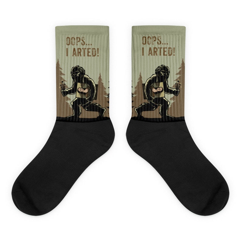 Mona Lisa Socks, Art Socks, Funny Socks, Bigfoot, Sasquatch, Cool Gift ...