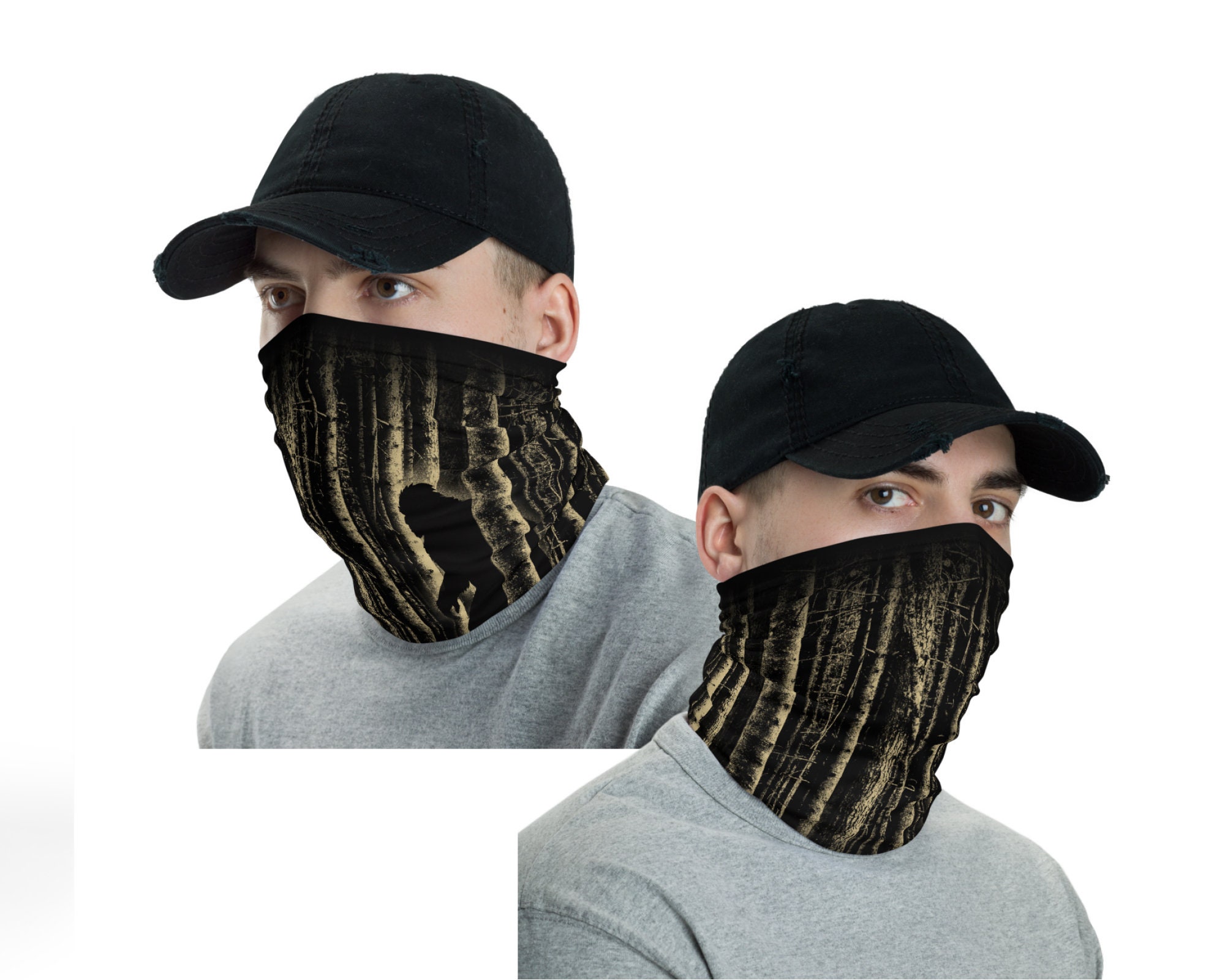 Bigfoot Neck Gaiter | Sasquatch Face Covering Scarf | Bandana Face ...
