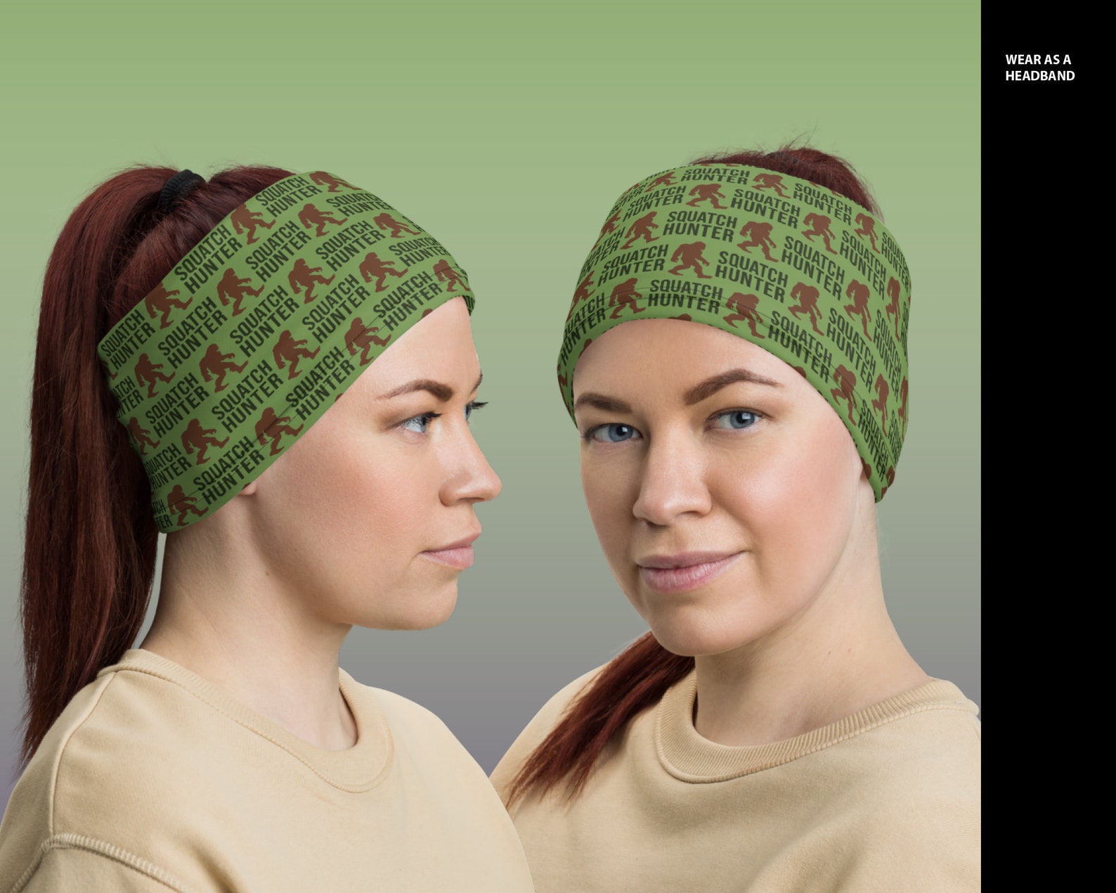 Bigfoot Neck Gaiter | Squatch Hunter Face Cover | Sasquatch Dust Mask ...