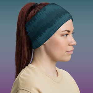 Outdoorsy Neck Gaiter for Men and Women | Forest Mountains Face Cover ...