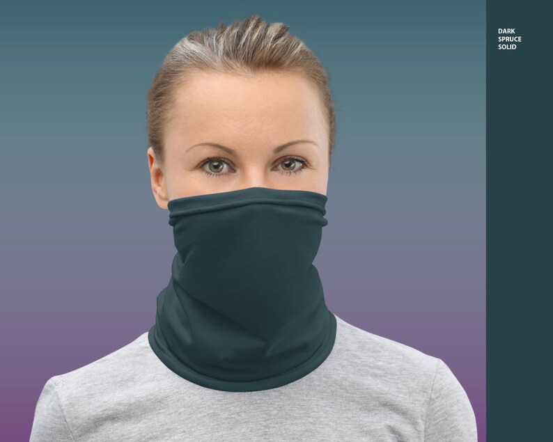 Outdoorsy Neck Gaiter for Men and Women | Forest Mountains Face Cover ...