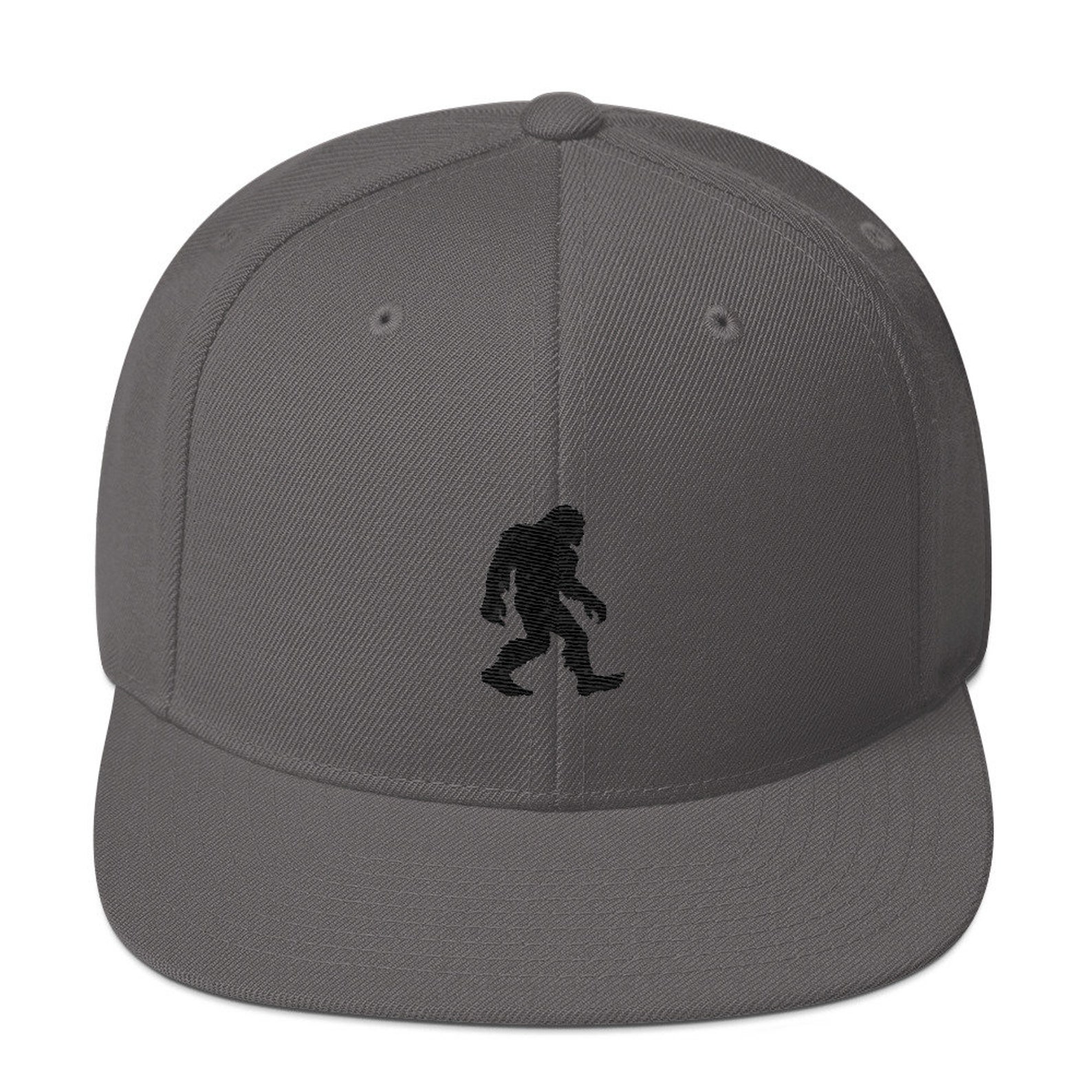 Sasquatch Embroidered Snapback Hat, Bigfoot Silhouette, Camo Hunting ...