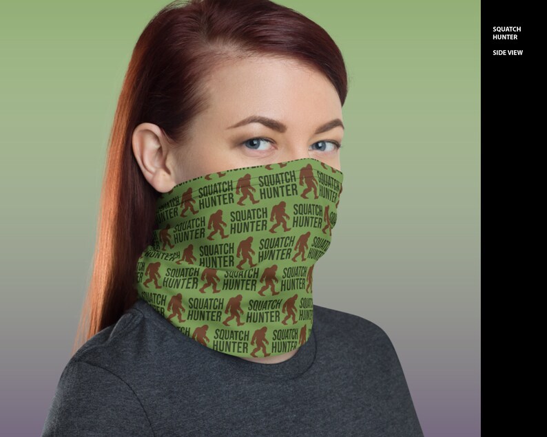 Bigfoot Neck Gaiter | Squatch Hunter Face Cover | Sasquatch Dust Mask ...