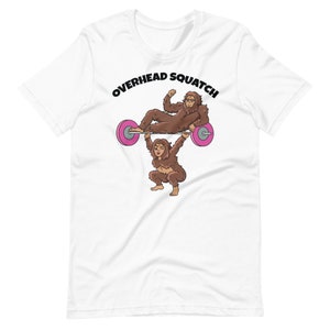 Weightlifting Bigfoot Overhead Squatch Bodybuilding Sasquat - Etsy