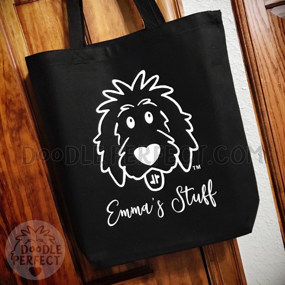 Personalized Doodle Tote Bags, Doodle Tote, Doodle Bag, Doodle Mom, Dog ...