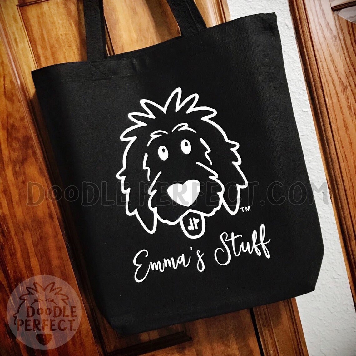 Personalized Doodle Tote Bags Doodle Tote Doodle Bag Doodle | Etsy