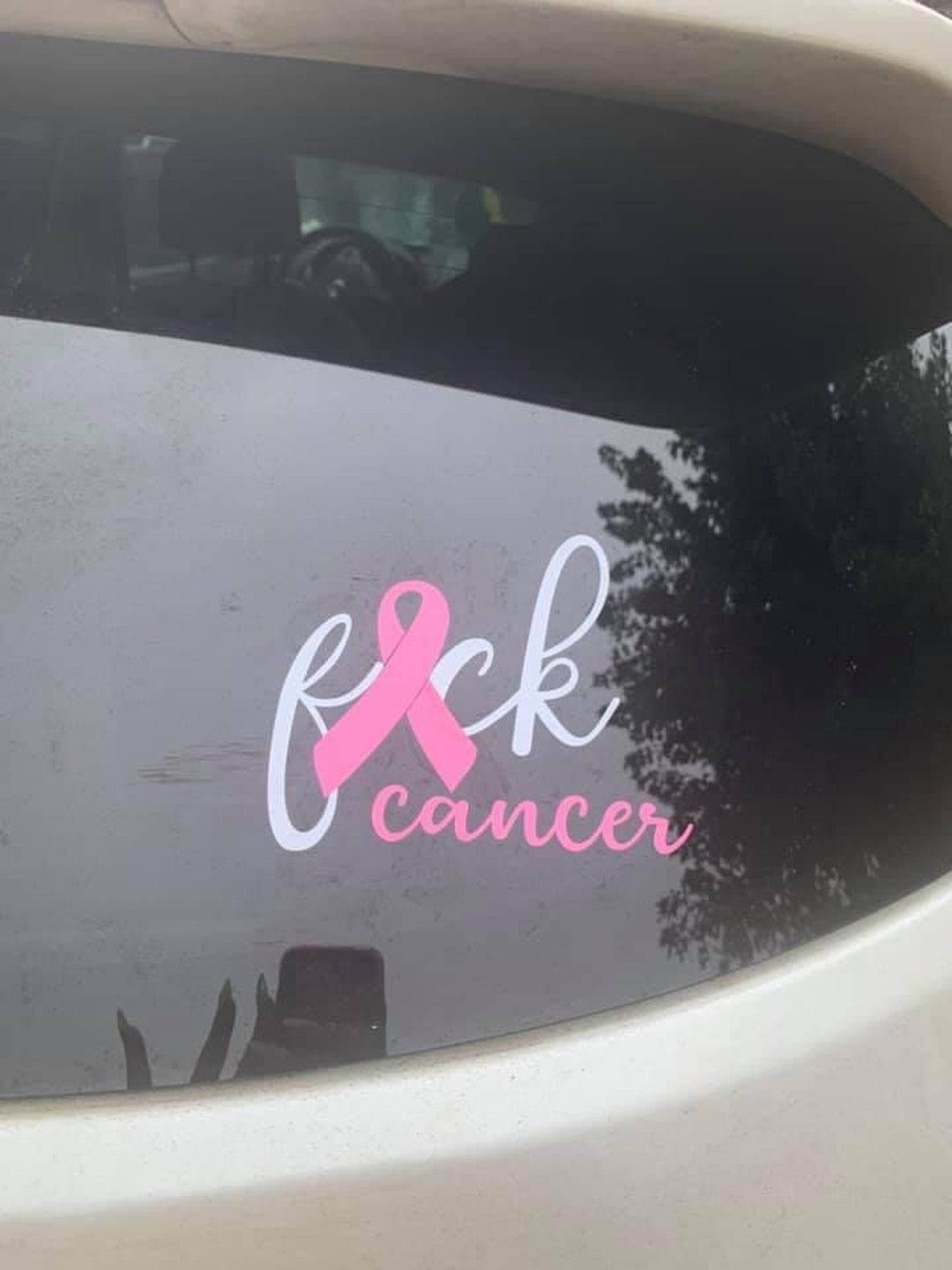 F Cancer Decal - Etsy