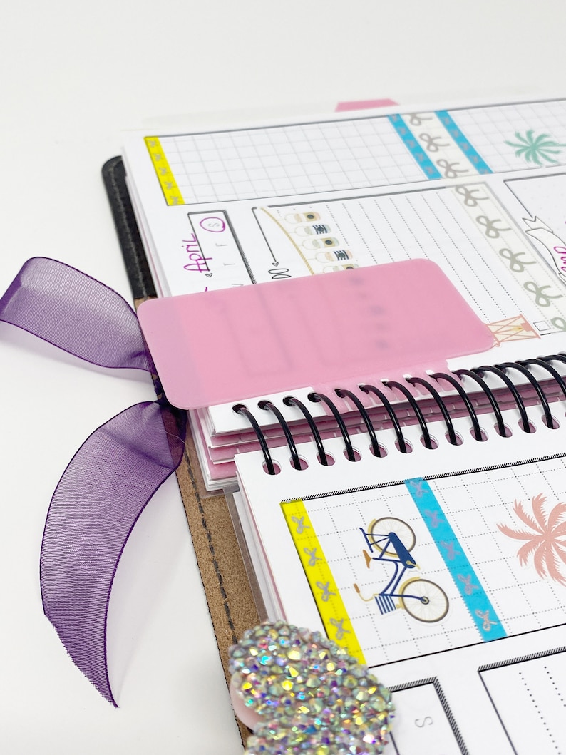 B6 Coiled Planner Bookmark Tabs, Customized for Lights Planner Action ...