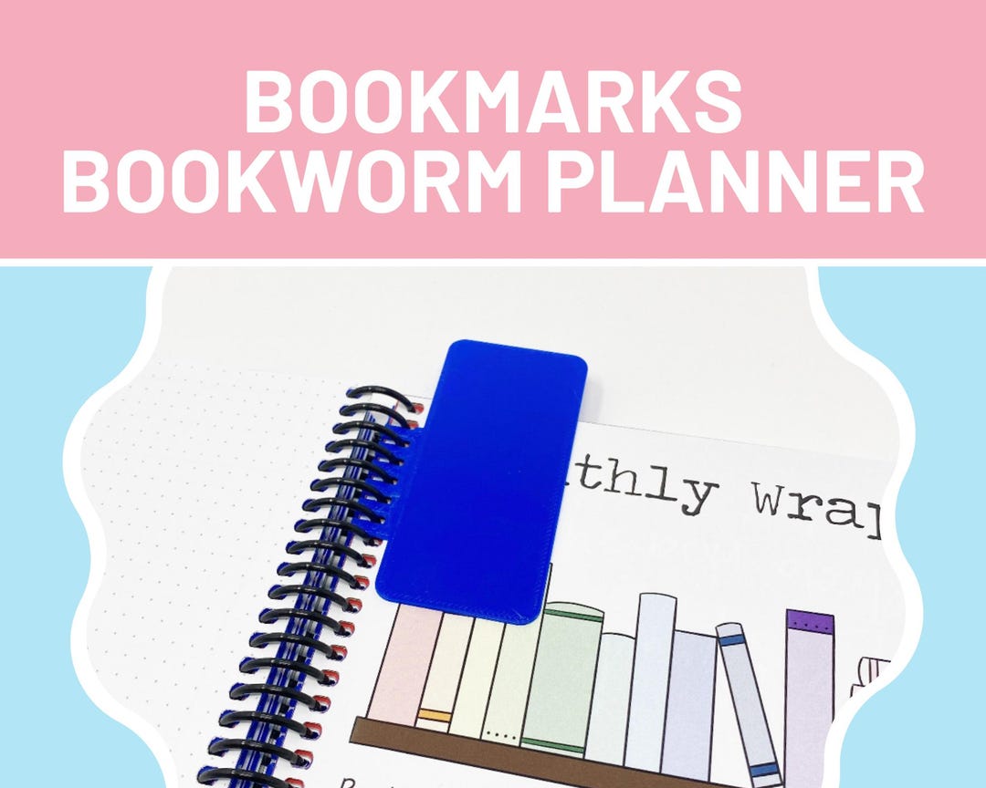Bookmarks for the Bookworm Life Reading Planner, Planner Dividers ...