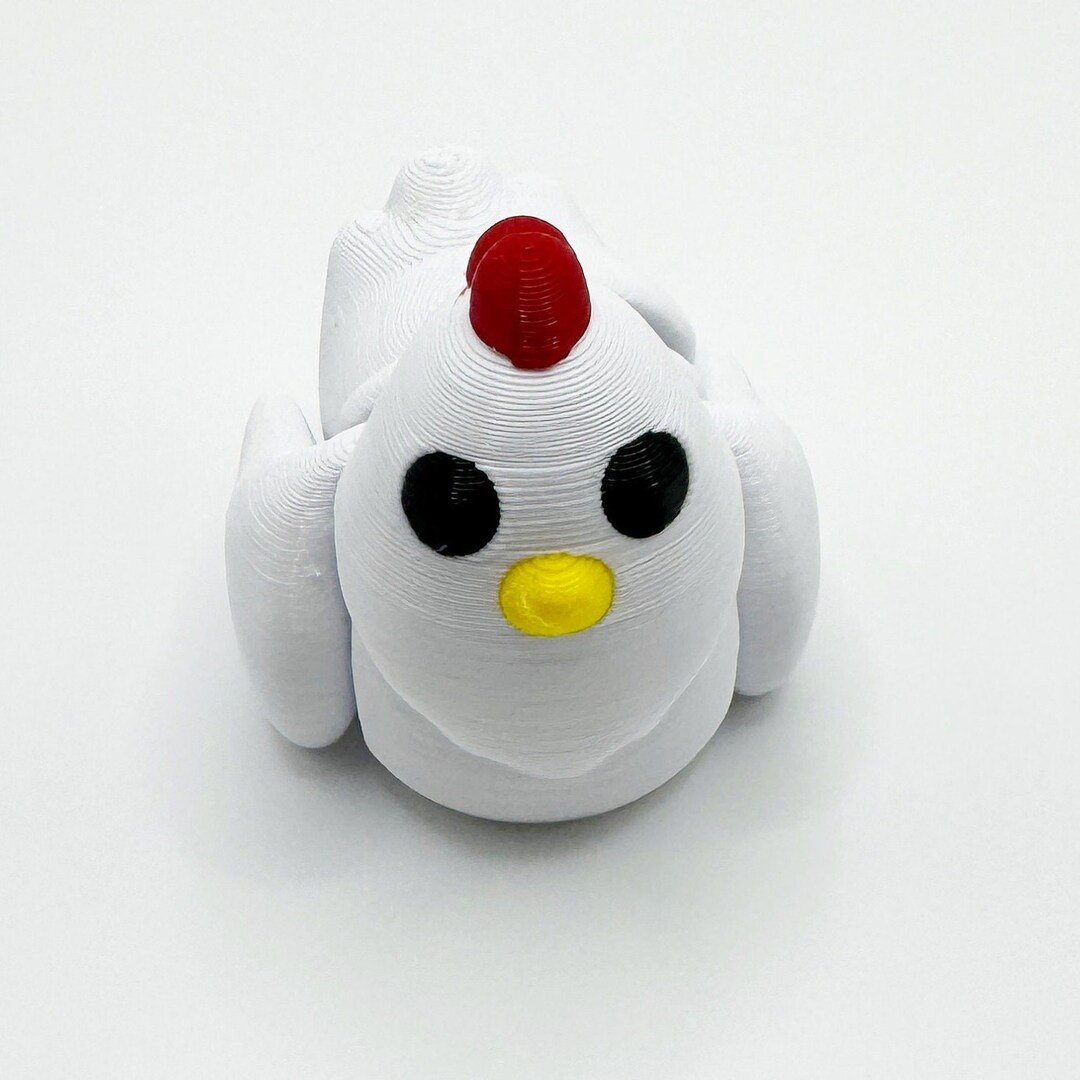 Chicken Desk Accessories, 3D Printed Desk Pet, Articulating Animal ...