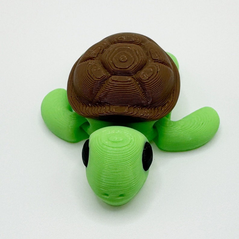 Turtle Desk Accessories, 3D Printed Desk Pet, Articulating Animal, Gift ...