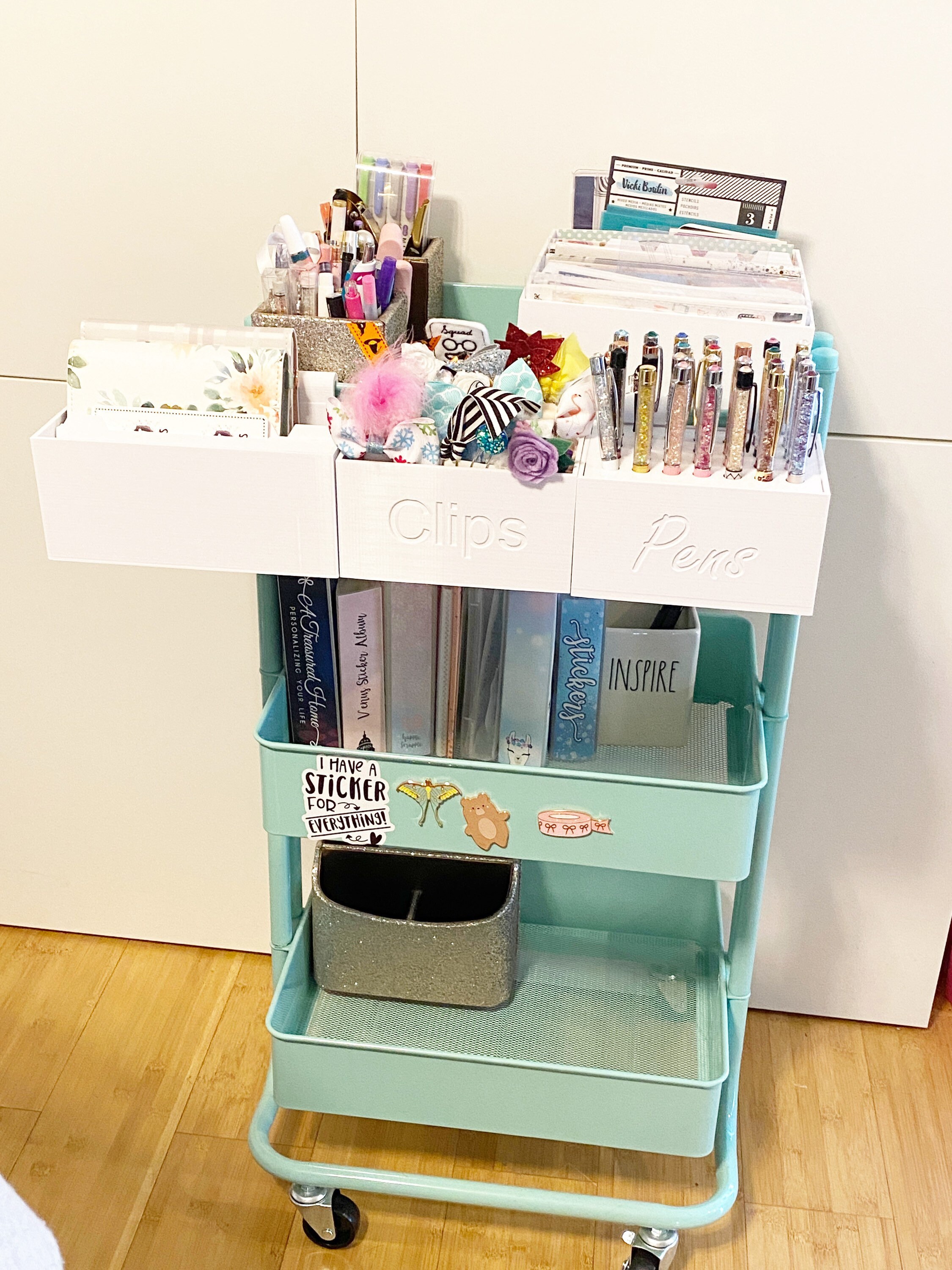 3D Printed Combo Corner Planner Cart Accessory - Etsy