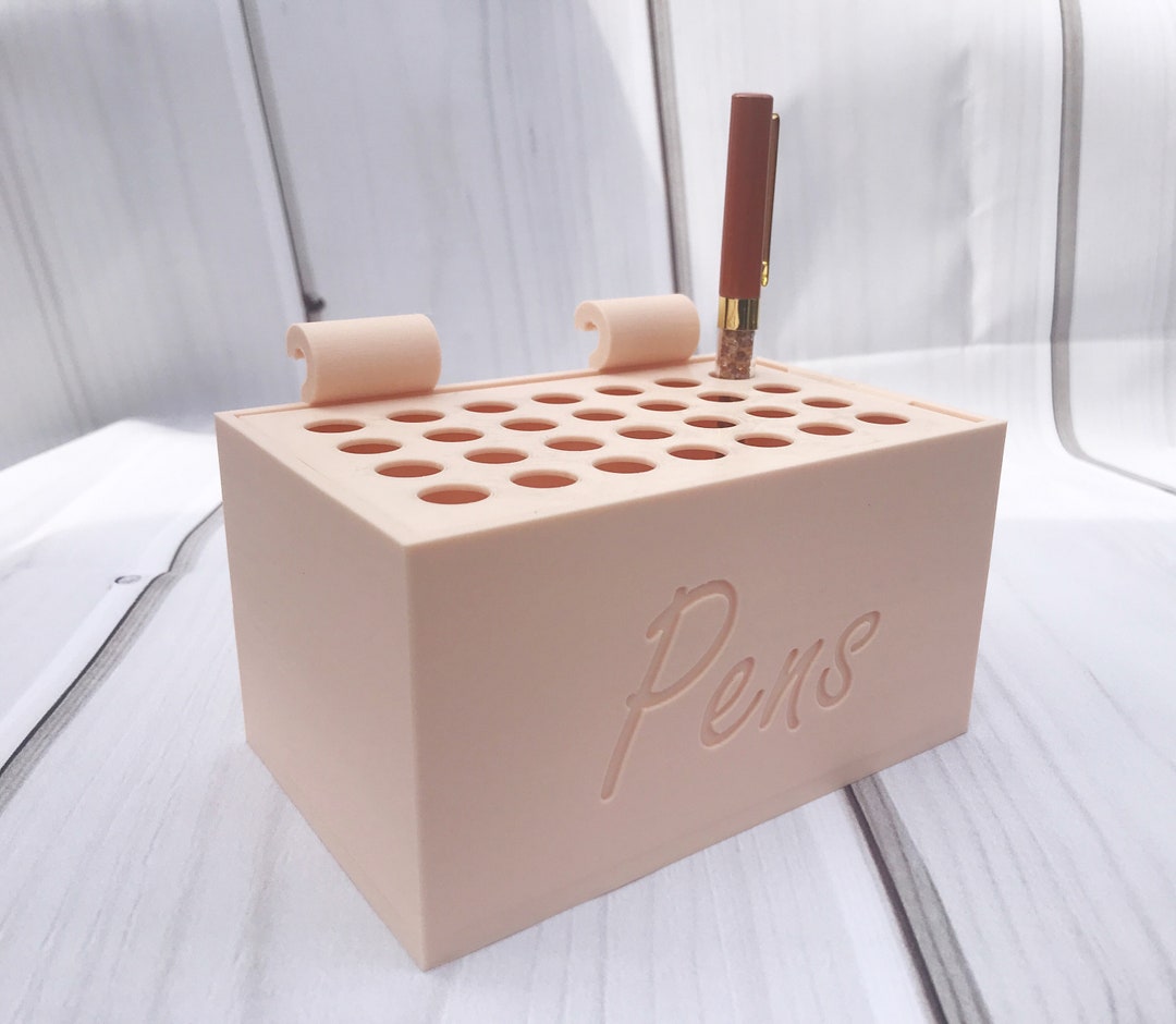 3D Printed Planner Cart Accessory, Pen Holder With Slots sized Larger ...