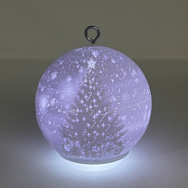 Personalized Light up Tree Ornament - Etsy