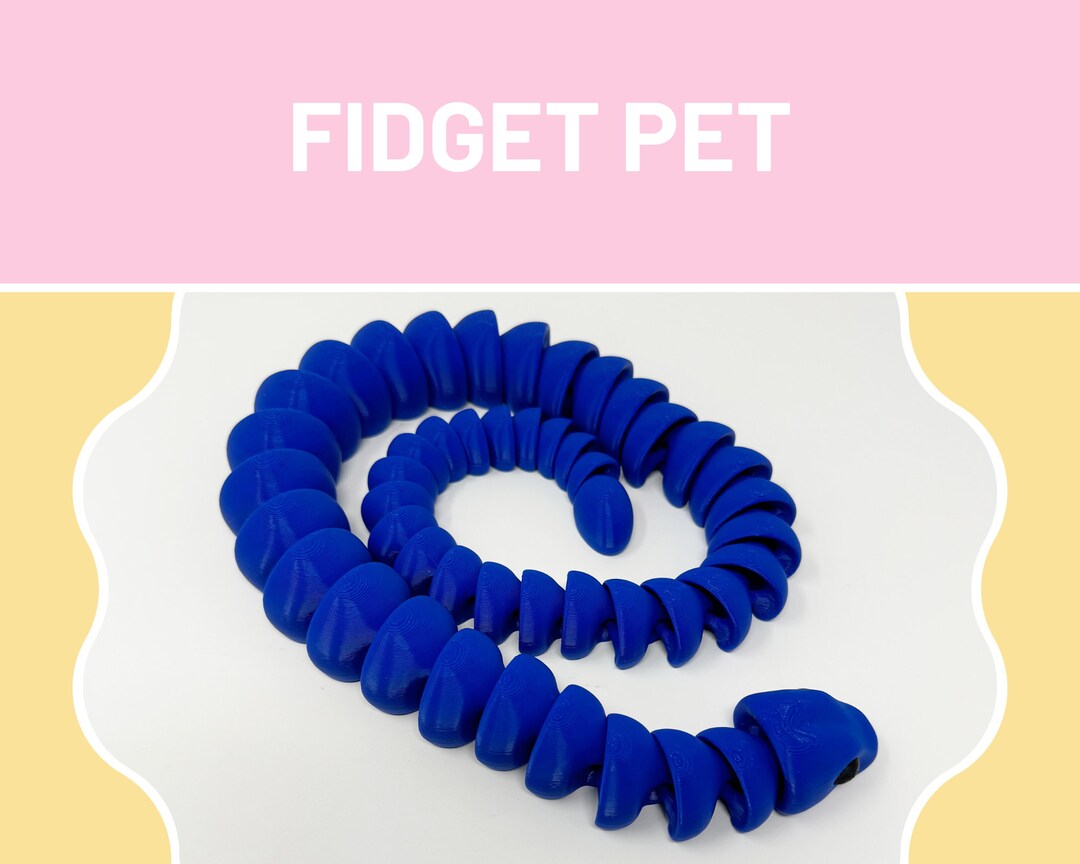 Snake Desk Accessories, 3D Printed Desk Pet, Articulating Animal, Gift ...