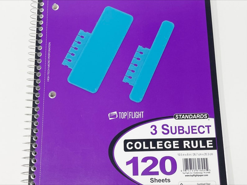 Notebook Dividers for Spiral Bound. Bookmarks - Etsy