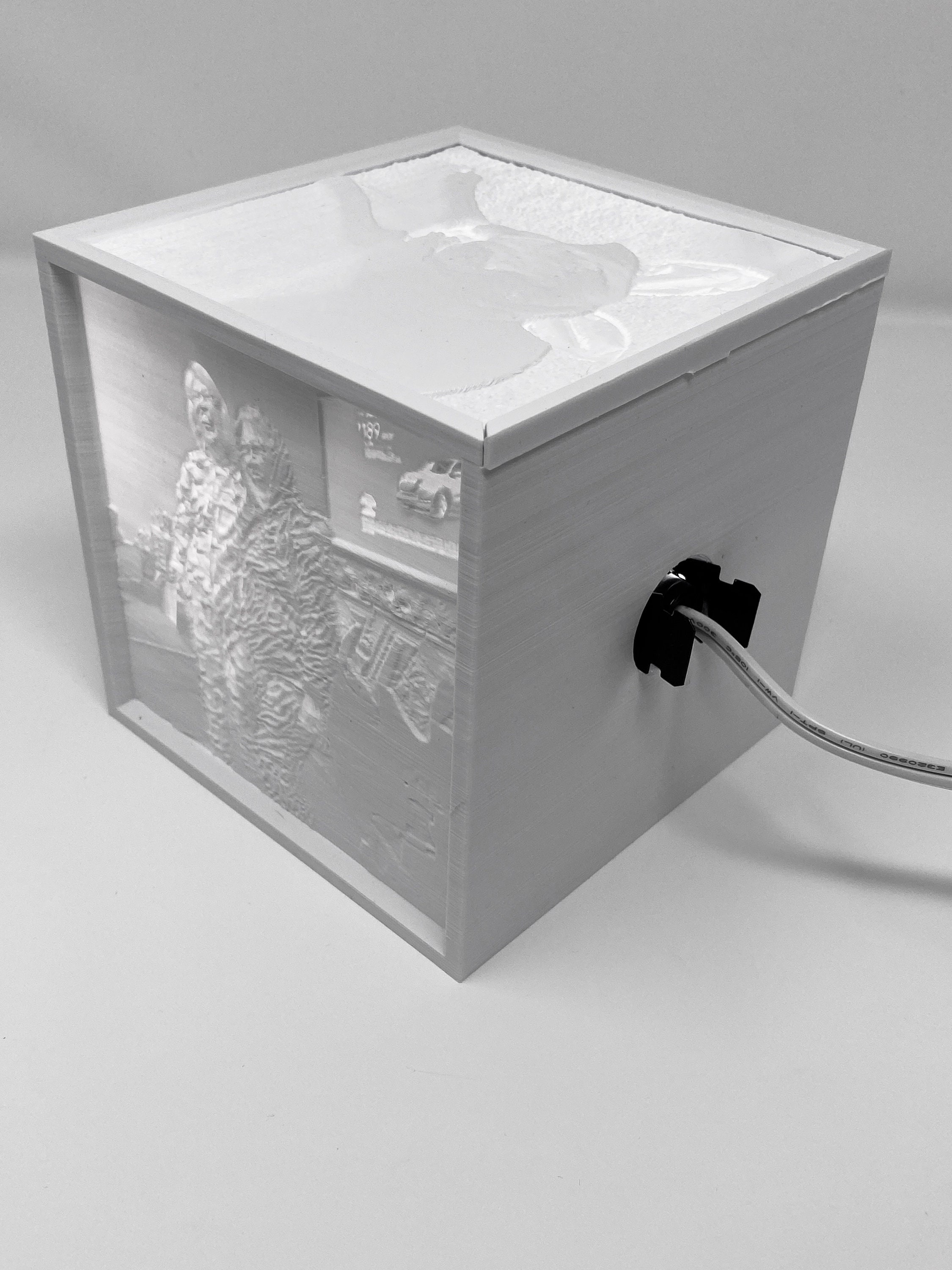 Custom Photo Lamp Personalized Photo Cube for Mom Lithophane - Etsy