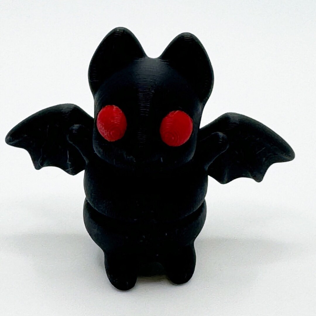 Bat Desk Accessories, 3D Printed Desk Pet, Articulating Animal, Gift ...