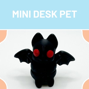 Bat Desk Accessories, 3D Printed Desk Pet, Articulating Animal, Gift ...