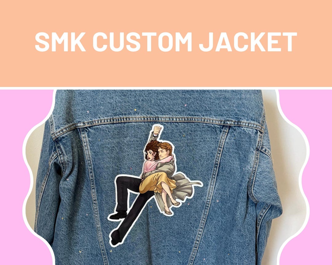 SMK Custom Jean Jacket, 80's Tv Shows Memorabilia, Fandom, Gift for ...
