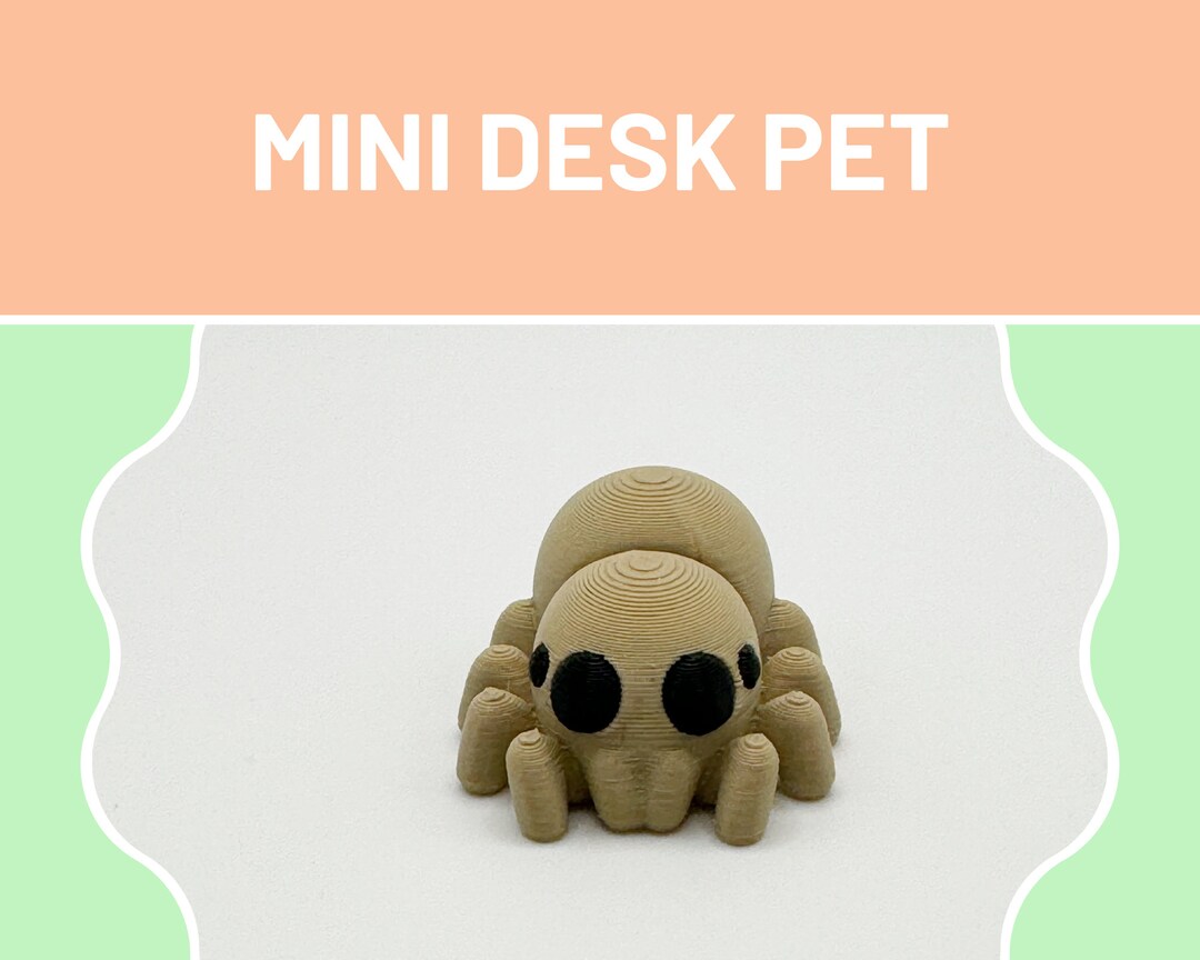 Spider Desk Accessories, 3D Printed Desk Pet, Articulating Animal, Gift ...