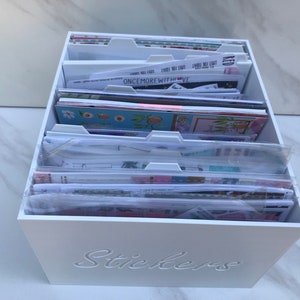 Sticker Organizer, Planner Cart Accessories, Desk Organizer for Women ...