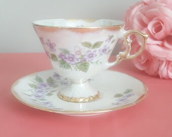 Violet tea cup | Etsy