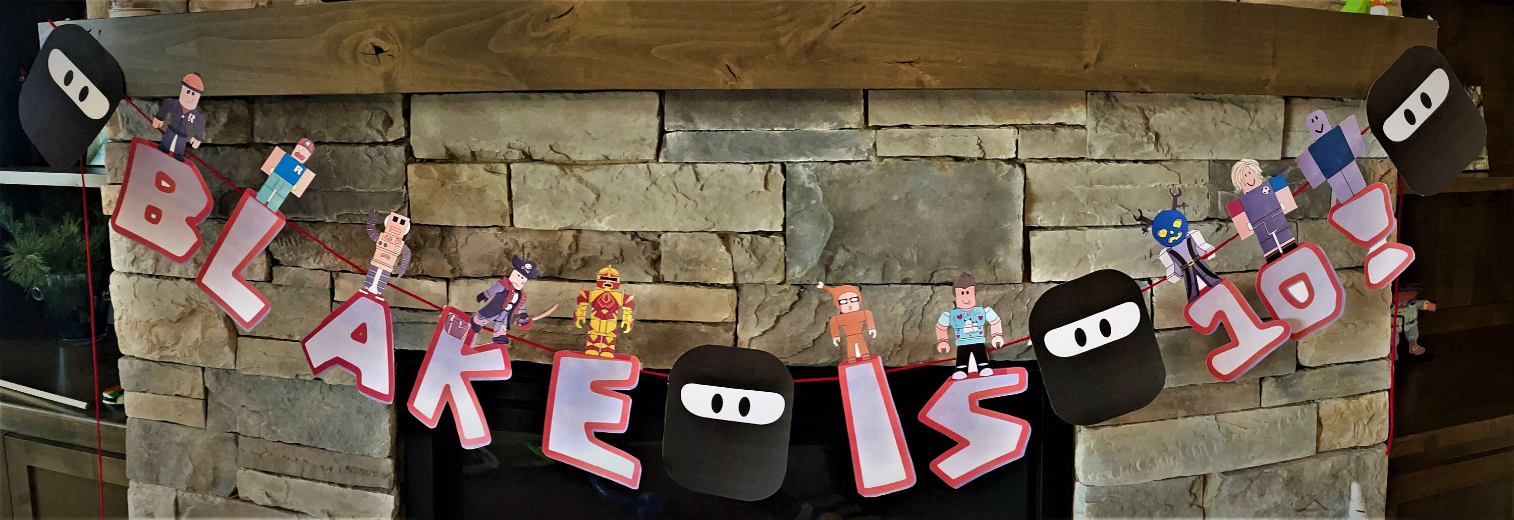 Roblox Theme Happy Birthday Banner - Etsy