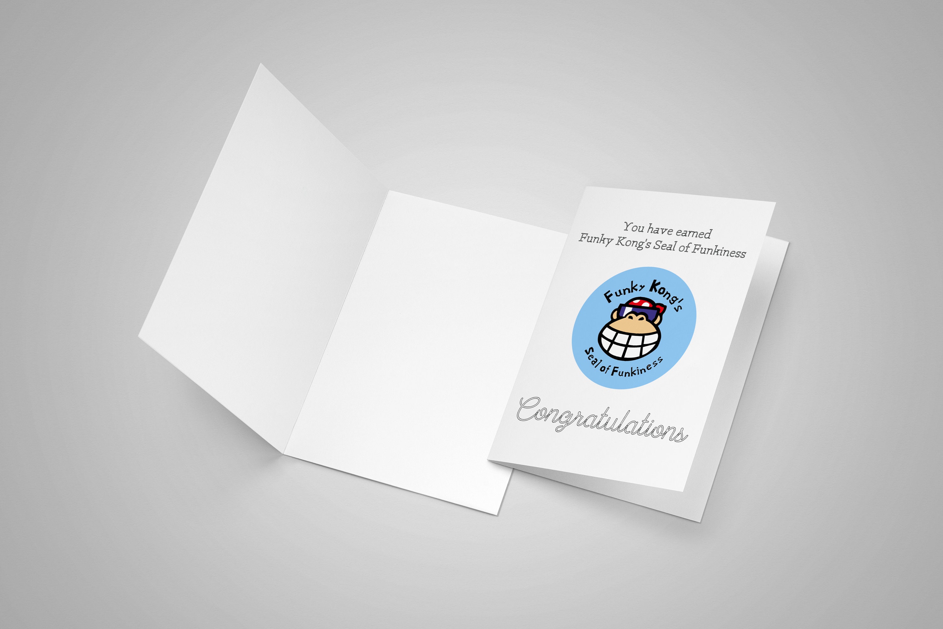 Funky Kong Congratulations Card, Fun Card, Funny Card, Mario Card - Etsy